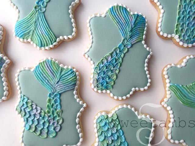 Mermaid Tail Cookies!SweetAmbs