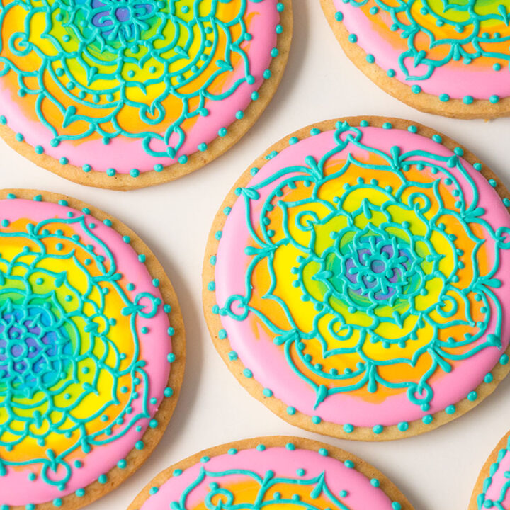 How To Decorate Eid Cookies - Video Tutorial - SweetAmbs