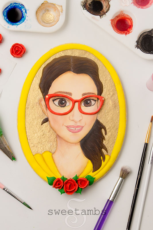 Disney Portrait Cookies with Royal Icing and Edible Paint - SweetAmbs